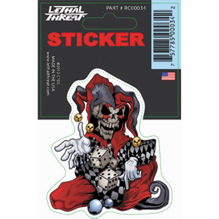 Lethal Threat Skull Jester Decals (Pack of 5) - Decals-Stickers-Patches | FortNine Canada