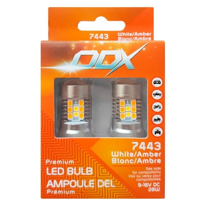 ODX 7443 Switchback Mini LED Bulbs - 7443SWB-A | FortNine Canada