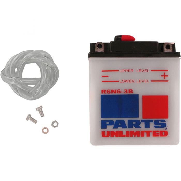 Parts Unlimited Conventional 6V Battery (Acid sold separately) - R6N6 ...