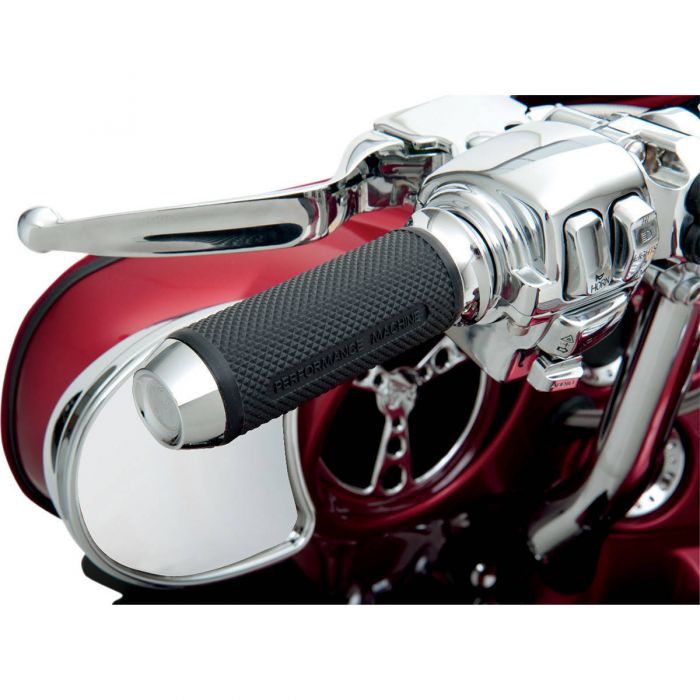 Performance Machine Elite Grips - Chrome - 00635-2028CH | FortNine Canada