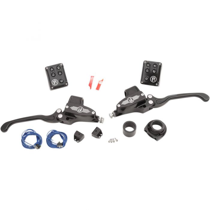 Performance Machine Handlebar Control Set Black with Hydraulic Clutch ...