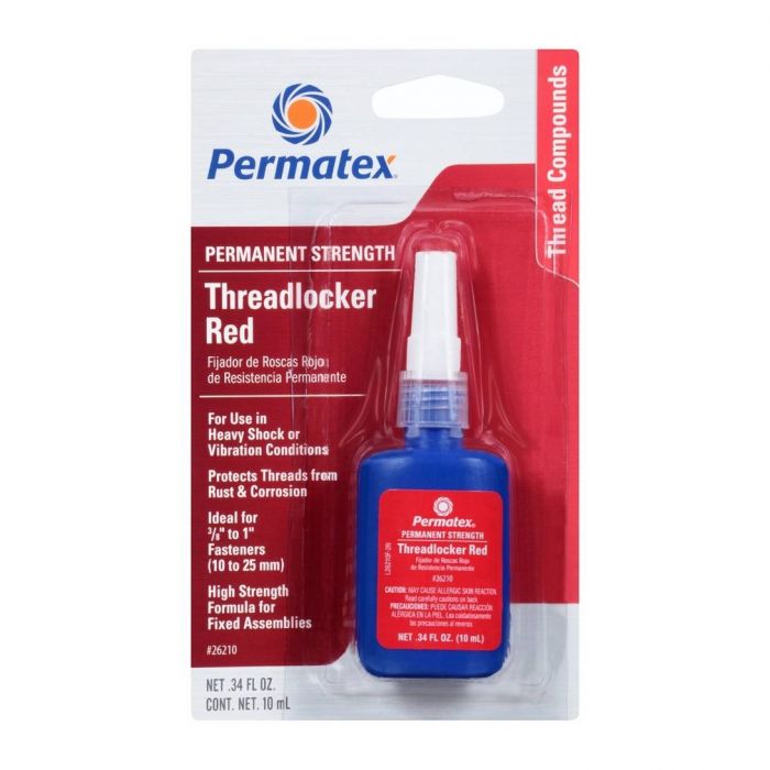 Permatex Red Permanent Strength Threadlocker | FortNine Canada