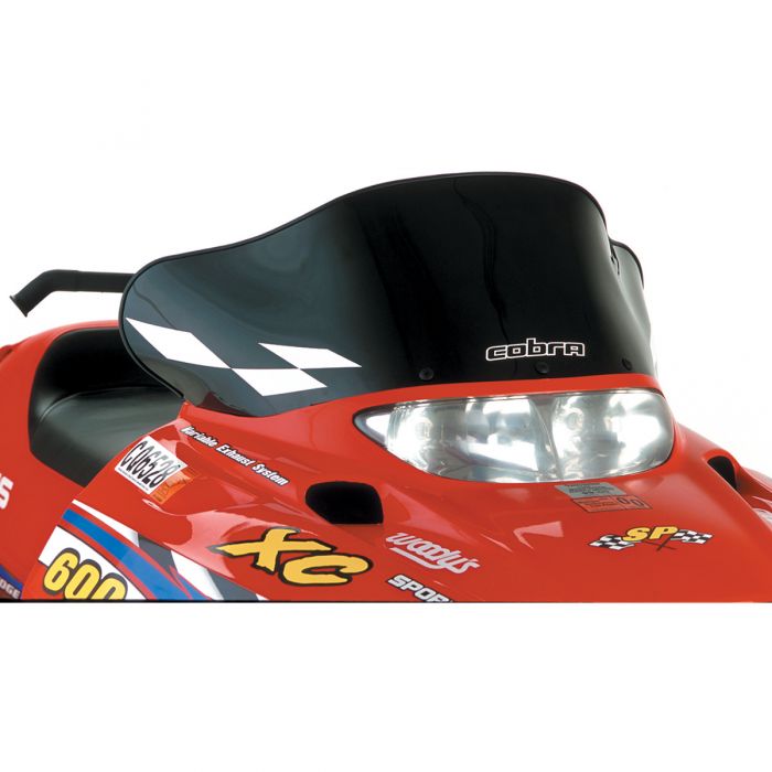 PowerMadd Cobra Snowmobile Windshield 11.5in. - Black/White Checks ...