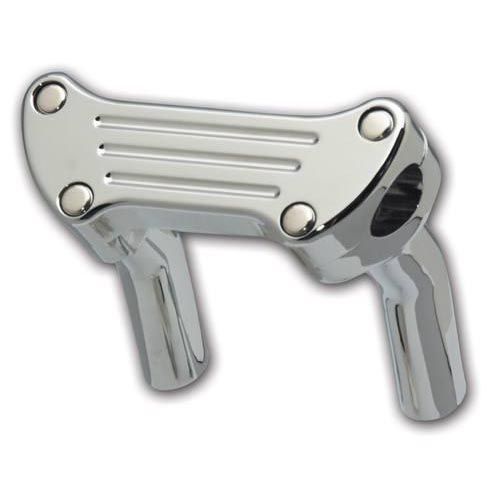 Pro-One Chrome Billet 4in. Handlebar Riser Kit - Ball-milled - 801250 | FortNine Canada