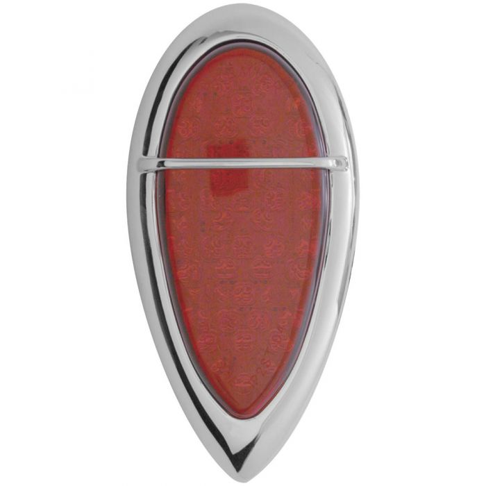 Pro-One LED Flush Mount Teardrop Taillight with Bar - Red Lens - 402080 ...