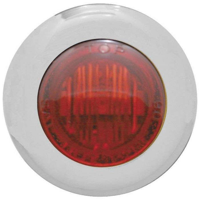 Pro-One LED Mini Marker Light - Dual Function Circuit - Red LED - Clear ...