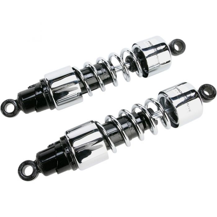 Progressive Suspension 412 Series Shocks 13" - Chrome - 412-4249C ...