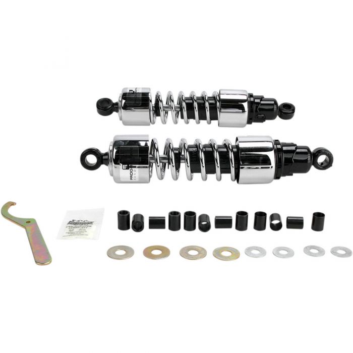 Progressive Suspension 412 Series Shocks 13" - Chrome - 412-4211C ...