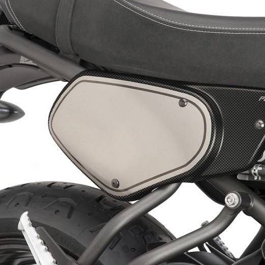 Puig Retro Side Panels - Carbon Look - 8562C | Yamaha XSR700 2016-2020 ...