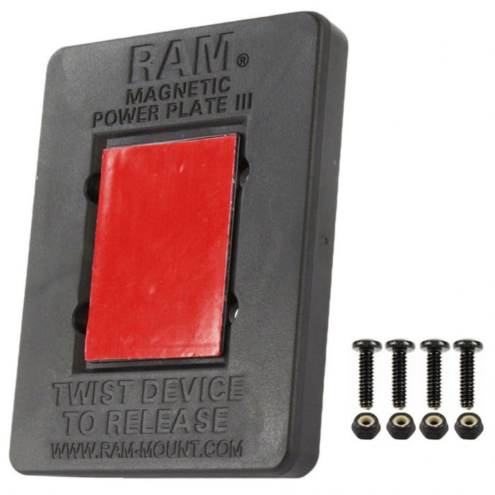 RAM Mounts Magnetic Power Plate III for Radar Detectors Kit - RAP-300 ...