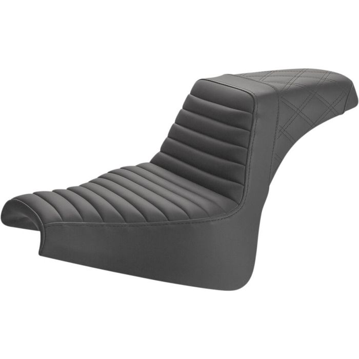 Saddlemen Step-Up Seat Black - Tuck and Roll/Rear Lattice Stitch - 818 ...