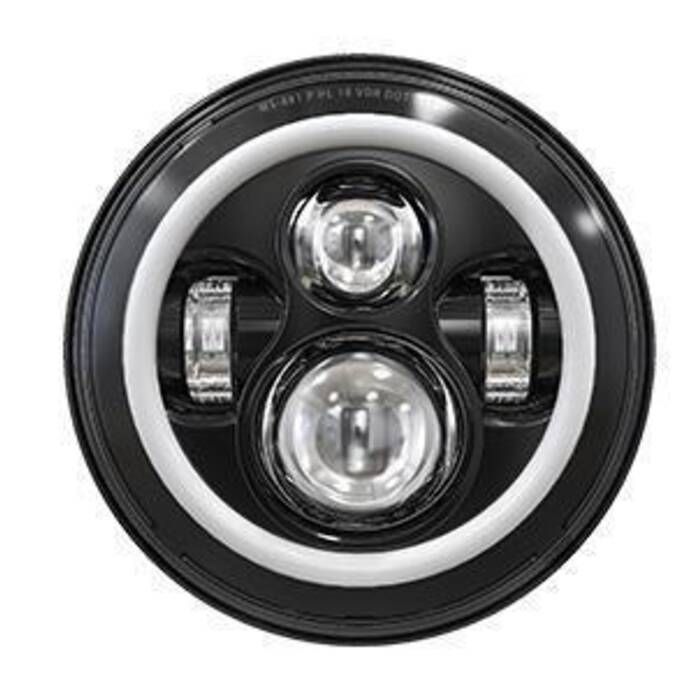 Speed Demon 7" DOT Headlight with DRL Halo | FortNine Canada