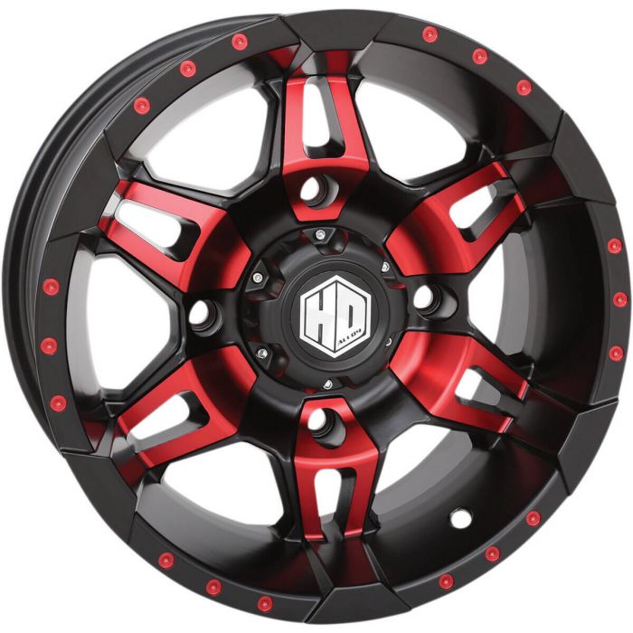 STI HD7 Radiant Wheel 14x7 - 5+2 Offset - 4/137 - Matte Black - Red ...