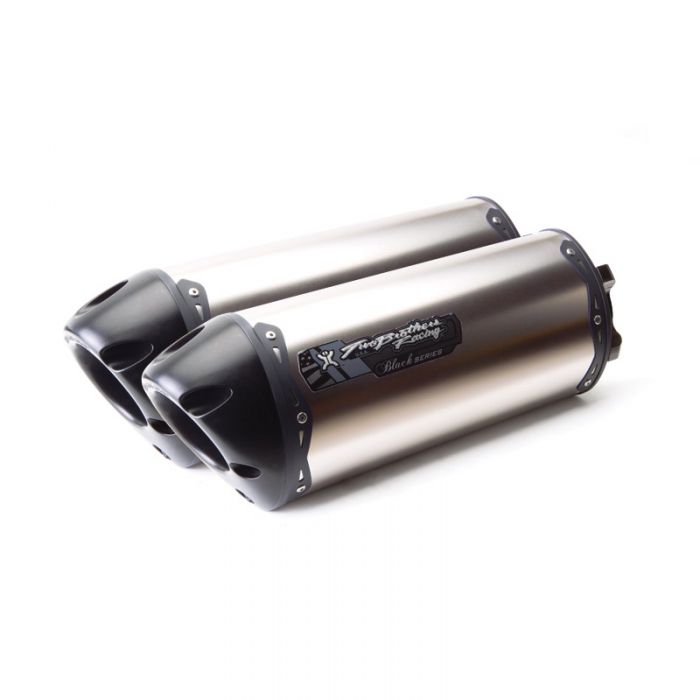 Two Brothers M-2 Dual Slip-On Exhaust Titanium - Black Series - 005 ...