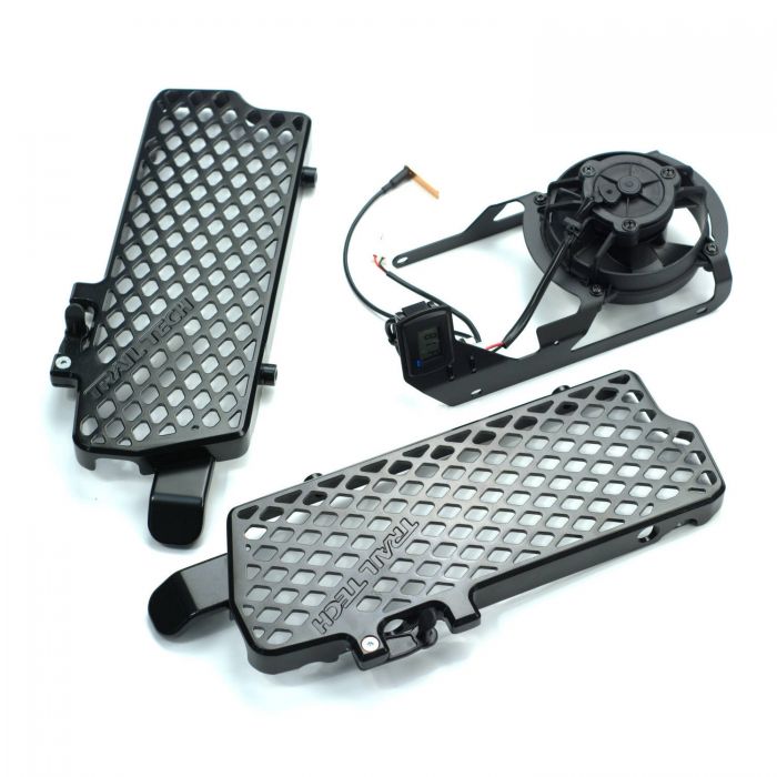 Trail Tech Digital Radiator Fan and Radiator Guard Kit - 7322C-FN8 ...