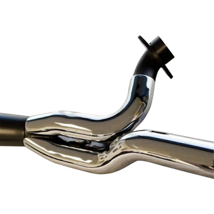 Trask Hot Rod Exhaust System Black/Chrome - TM-3041BC | FortNine Canada