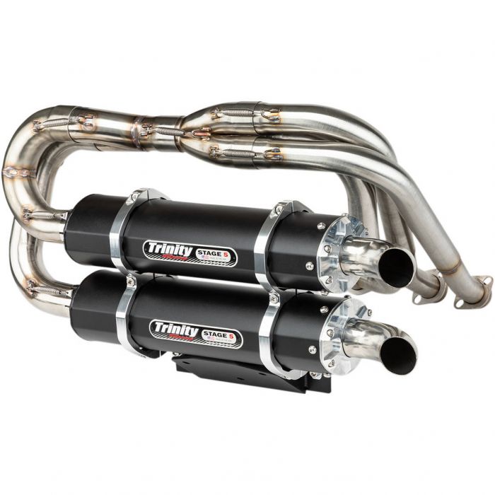 Trinity Racing Dual Exhaust System Black - TR-4168D-BK | Textron ...