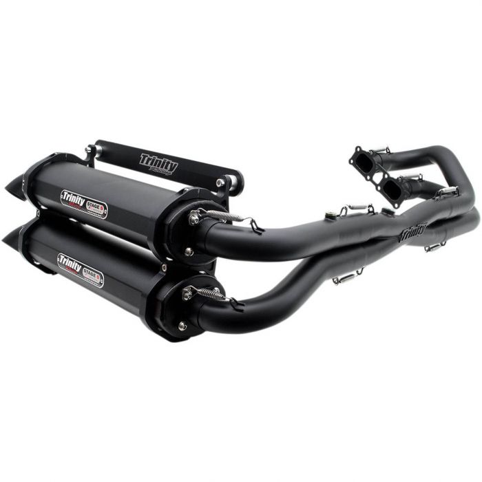 Trinity Racing Dual Exhaust System Cerakote Black - TR-4119D-CB ...
