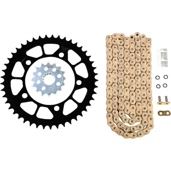 Vortex GFRA Go Fast 520 Chain and Sprocket Kit - Gold - 520 RX3 - 16/45 ...
