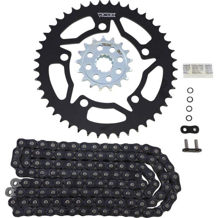 Vortex SSCS Super Street 520 Conversion Sprocket and Chain Kit - Black ...