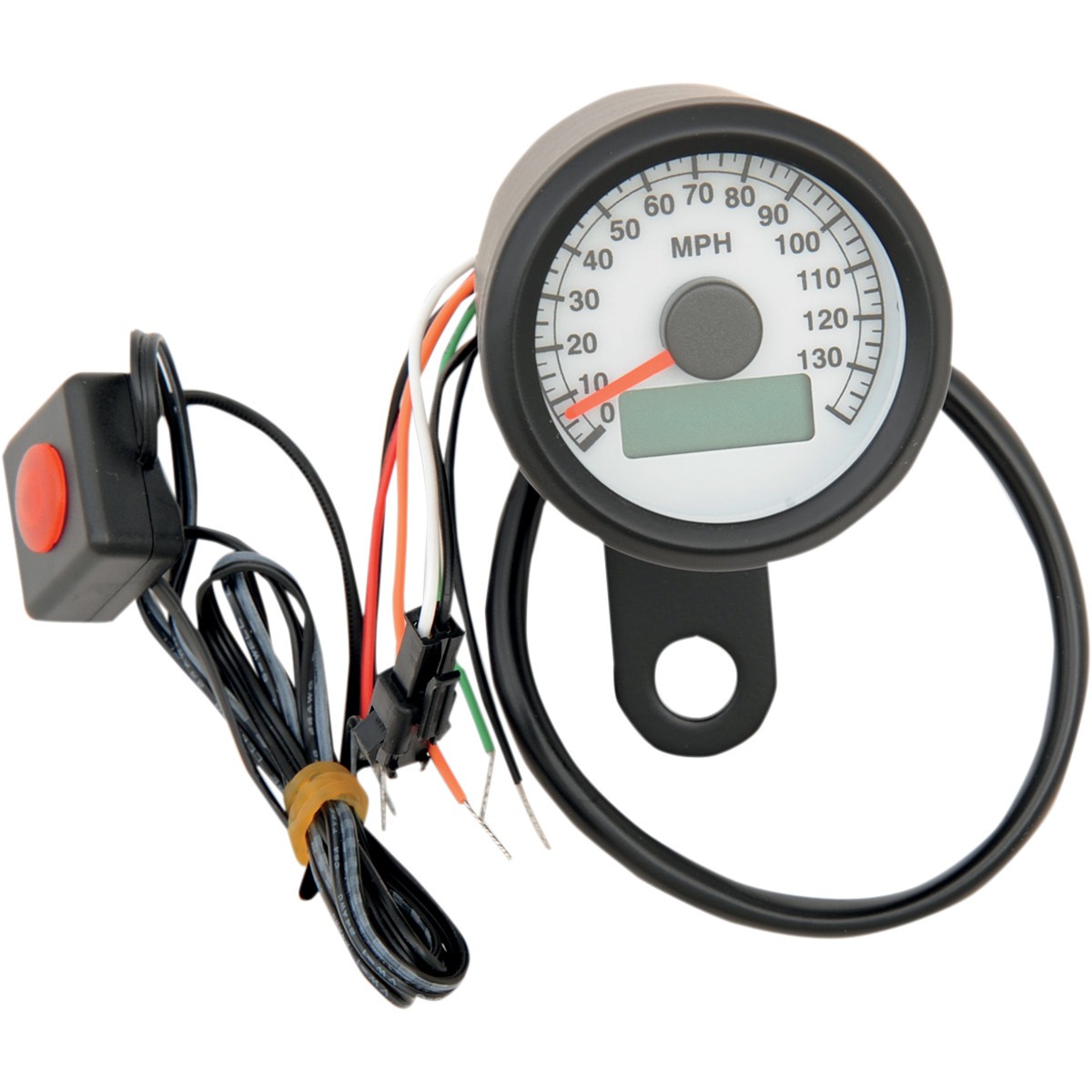 Drag Specialties Programmable Mini Electronic Speedometer with Odometer ...