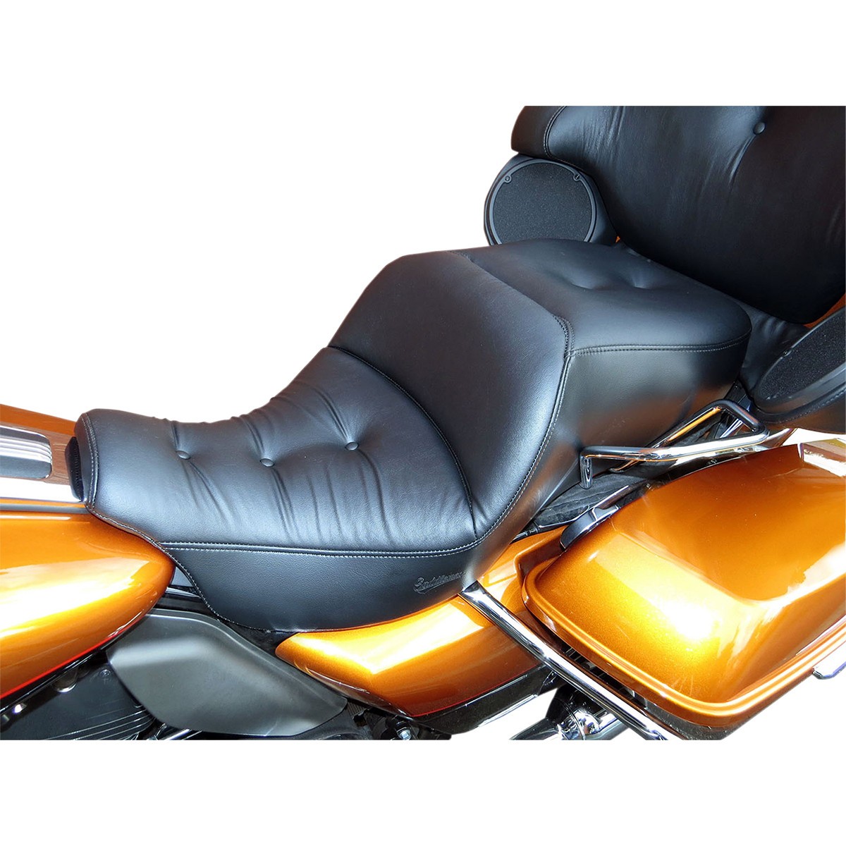 Saddlemen Road Sofa Deluxe Touring Seat - Low Profile with OEM Backrest ...