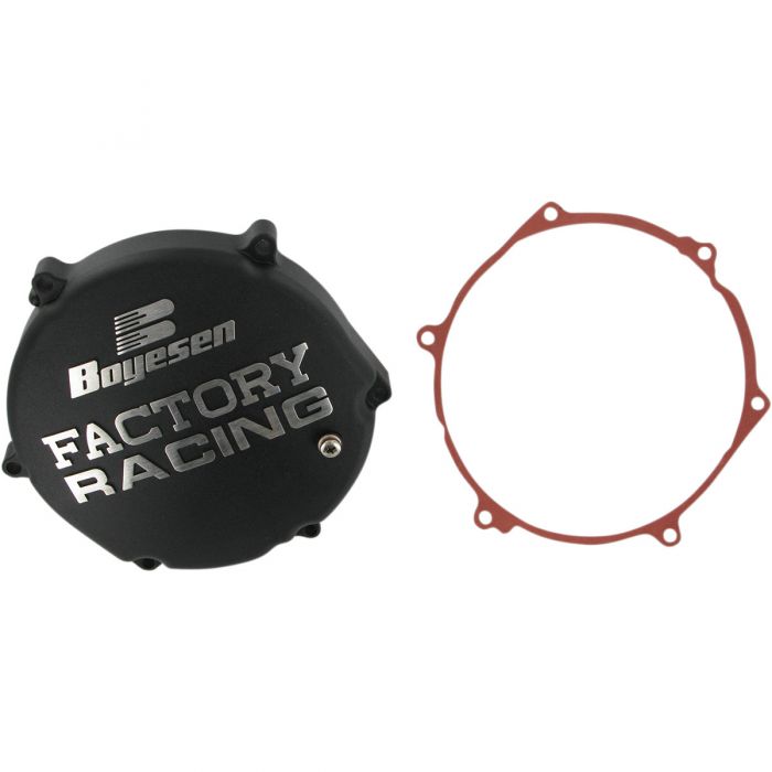 Boyesen Factory Racing Clutch Cover Black - CC-12AB | FortNine Canada