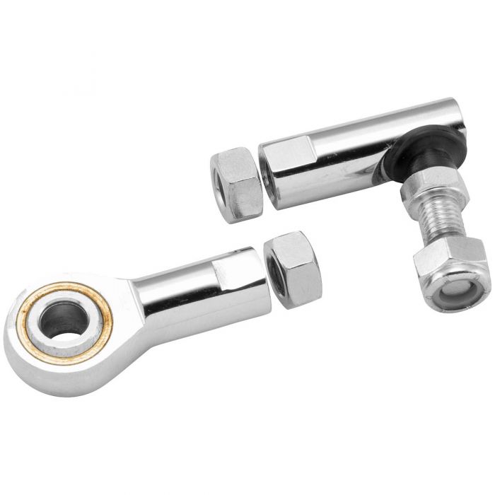 Bikers Choice Chrome Rod End and Lock Nut - Chrome Ball Joint End ...