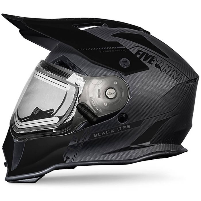 509 Delta R3 Carbon Fiber Ignite Snow Helmet with Electric Shield ...