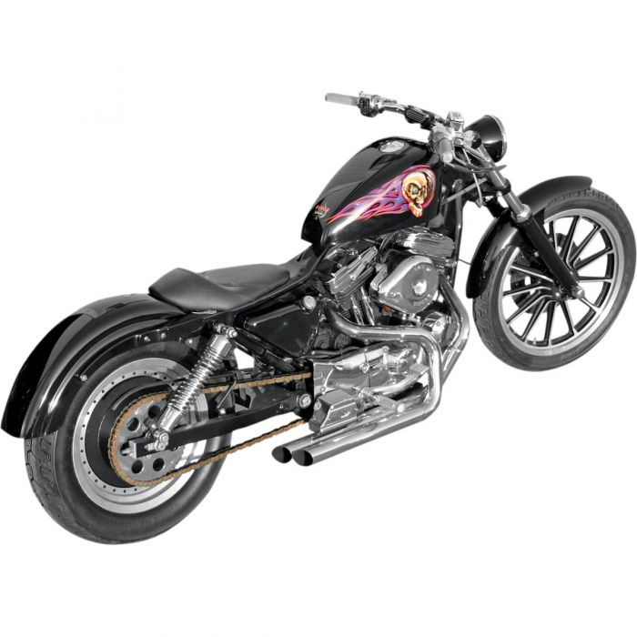 Bassani Pro Street Exhaust System Slash-Cut - Chrome - XL-325M ...