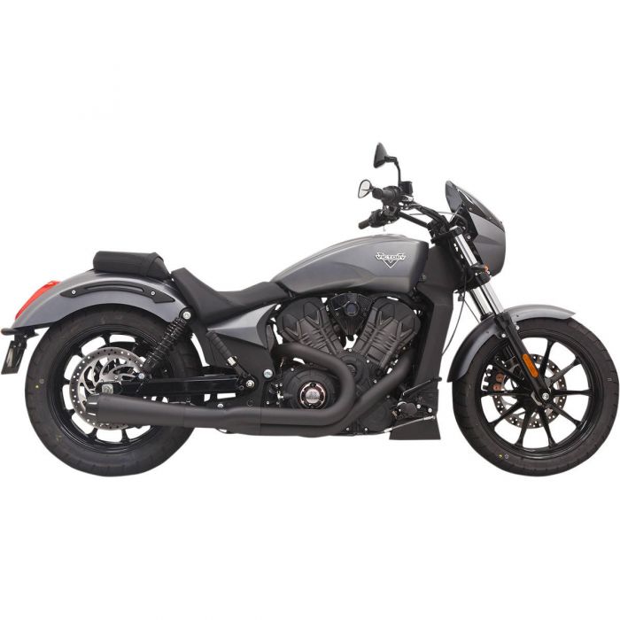 Bassani Road Rage 2-Into-1 Exhaust System Megaphone - 6O12RB | Victory ...