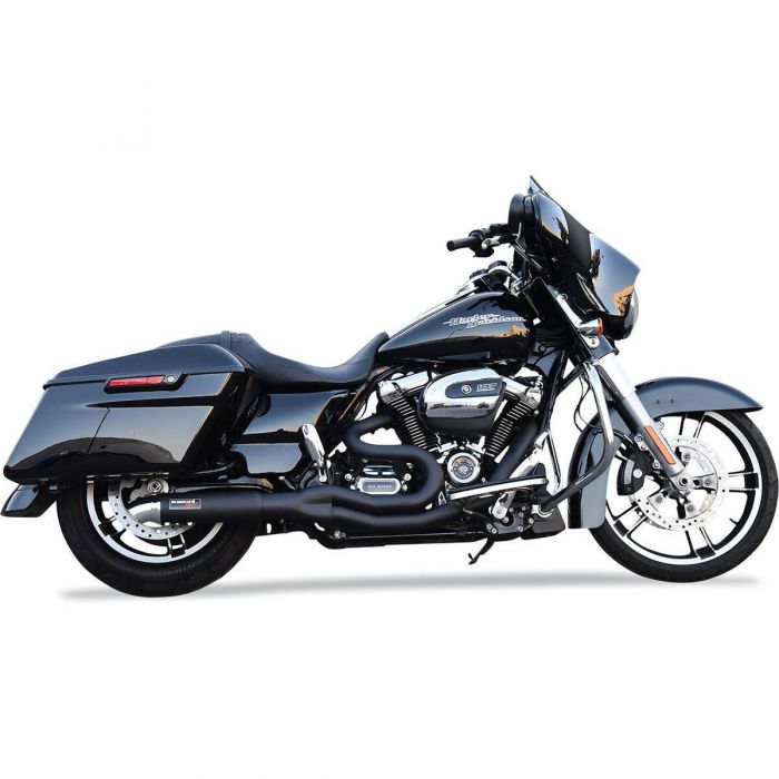 Bassani Road Rage II 2-Into-1 Mid-Length Exhaust System - Chrome ...
