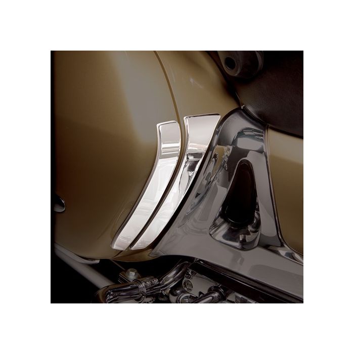 Show Chrome (Big Bike Parts) Chrome Steel Saddlebag Scuff Plates (4 ...