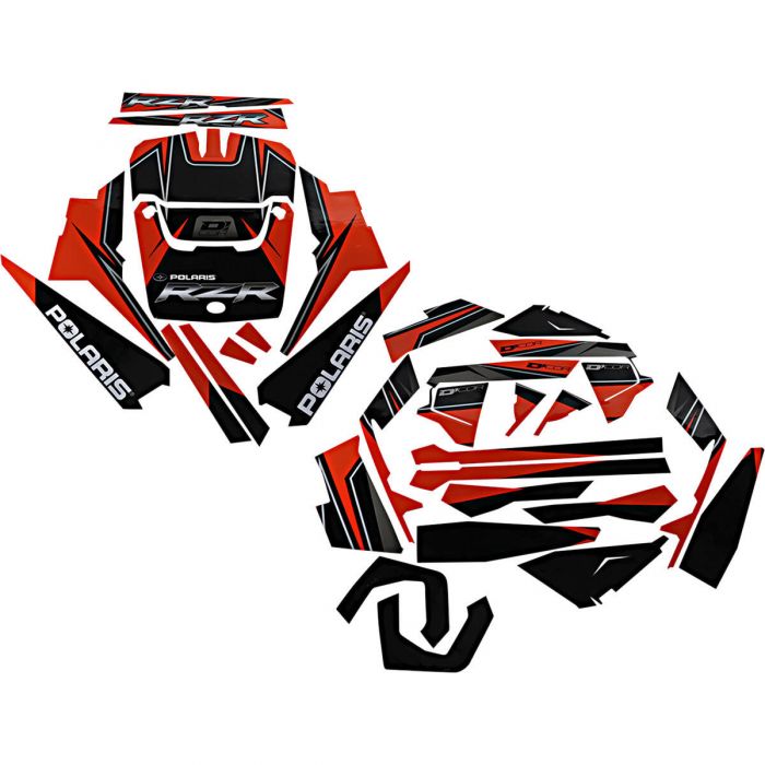 D'Cor Visuals UTV Graphic Kit Black /Orange - 20-60-114 | FortNine Canada