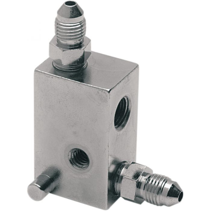 Drag Specialties Universal Rear Brake Tee Brake Fitting with Block and ...