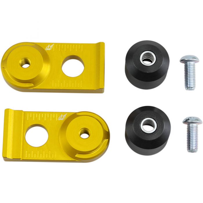 Driven Axle Block Slider Gold - DRAX-116-GD | Yamaha FZ-09 2014-2015 ...