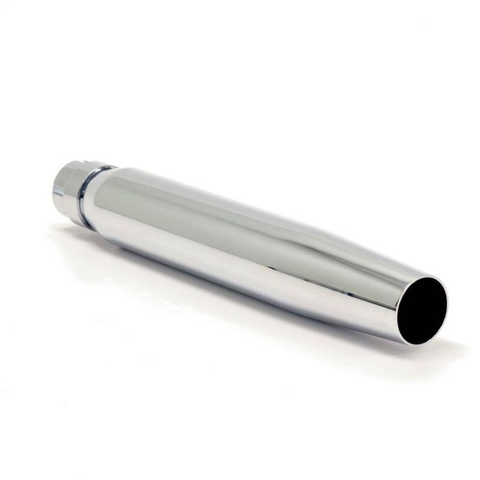 EMGO Tapered Shorty Muffler 15" Chrome - 80-25300 | FortNine Canada