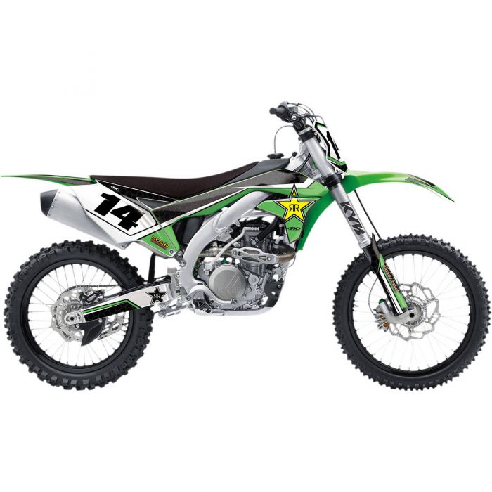 Factory Effex Rockstar Shroud Graphics Kit - 23-14136 | Kawasaki KX250F ...