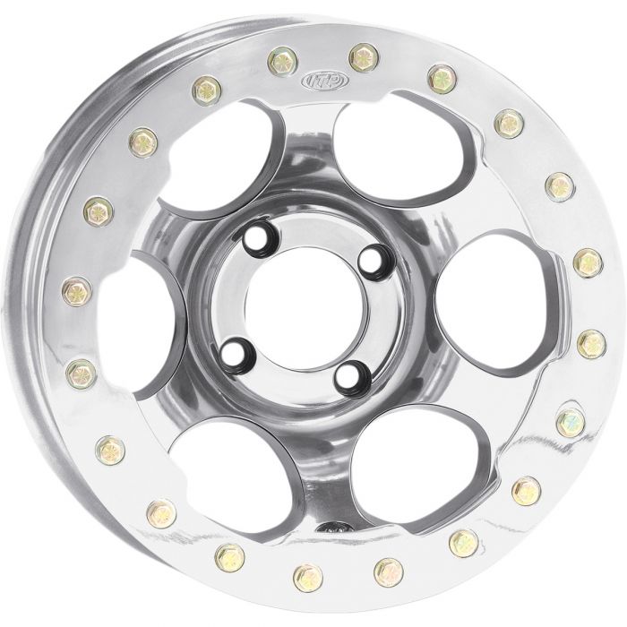 ITP C-Series Type 7 Beadlock Wheel 12x7 - 4+3 Offset - 4/137 - Polished ...