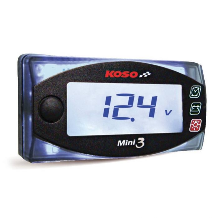 Koso Mini 3 Clock and Volt Meter - BA003160 | FortNine Canada