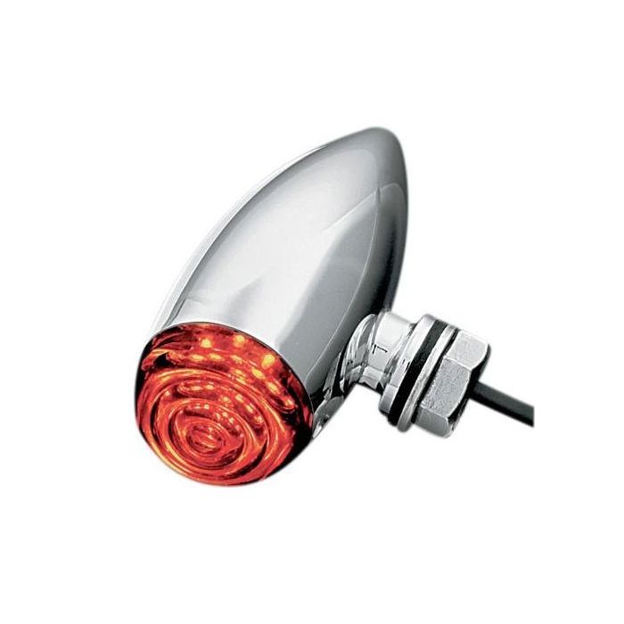 Kuryakyn Super Bright LED Mini Bullets Red lens / Chrome body - 2501 ...