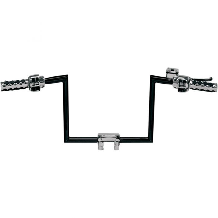 LA Choppers 1 1/4" Mutha Z-Bar Style Handlebar 16" - Black - LA-7302 ...