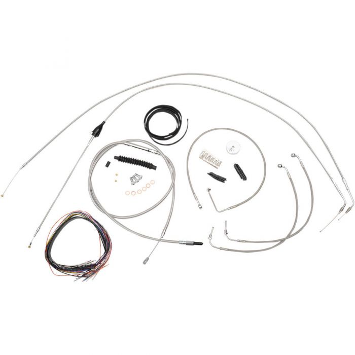 LA Choppers Complete Handlebar Cable & Wire Kit 12-14" Ape Hangers ...