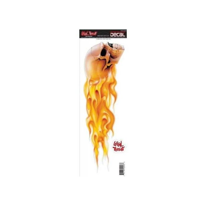 Lethal Threat Flaming Skull Decal | FortNine Canada