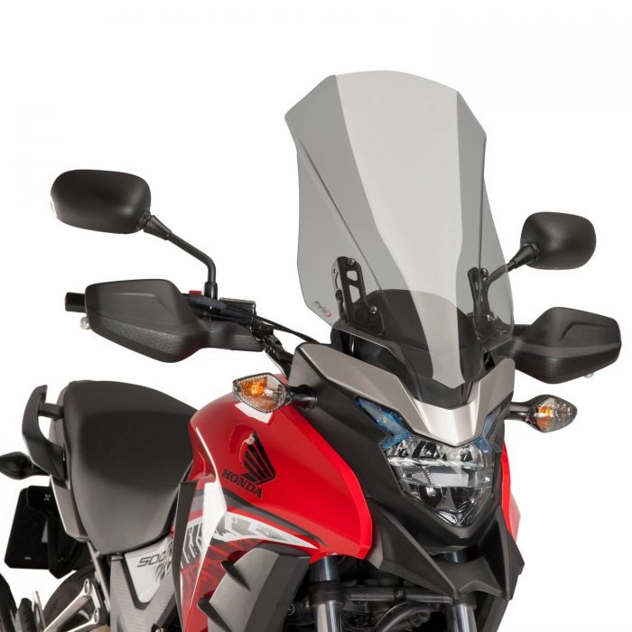 Puig Touring Windshield Light Smoke - 8901H | Honda CB500X 2016-2019 ...