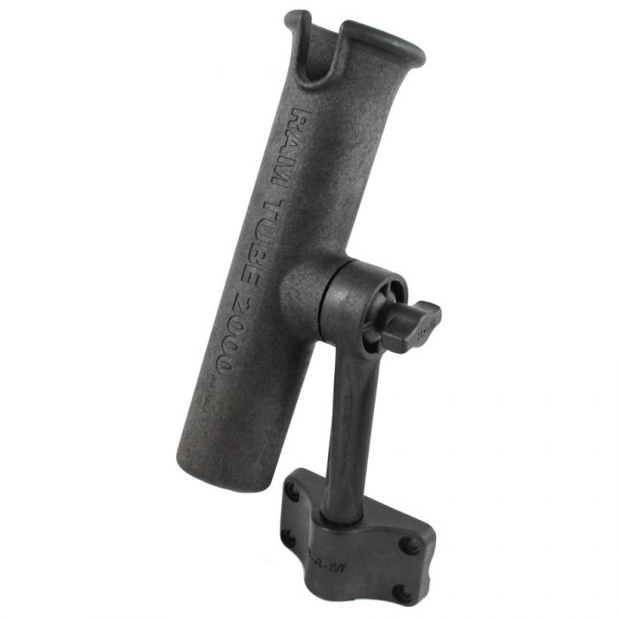RAM Mounts 2000 Fishing Rod Holder with Bulkhead Mounting Base Kit ...