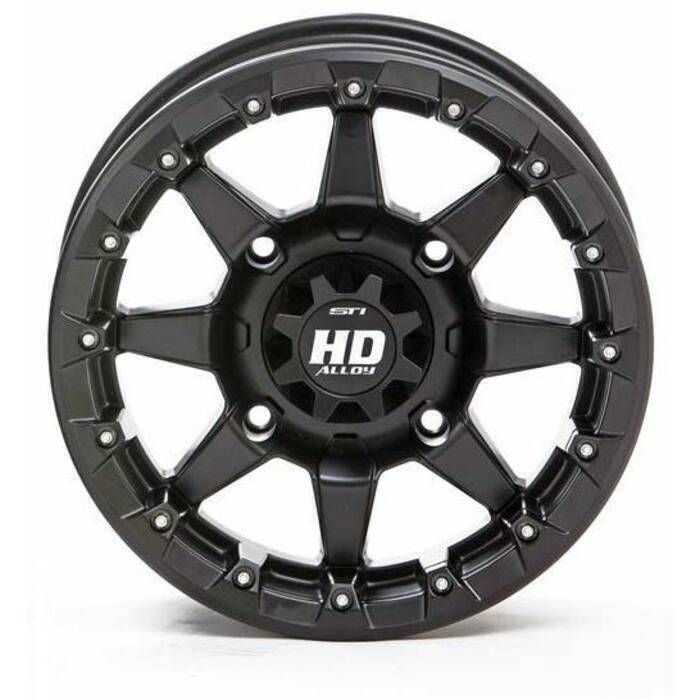 STI HD5 Beadlock Wheel 15x7 - 5+2 Offset - 4/137 - Matte Black ...