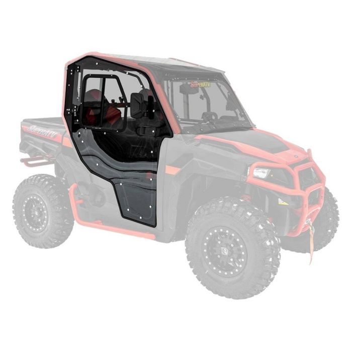 SuperATV Full Cab Enclosure Doors Light Tint - Scratch Resistant Poly ...