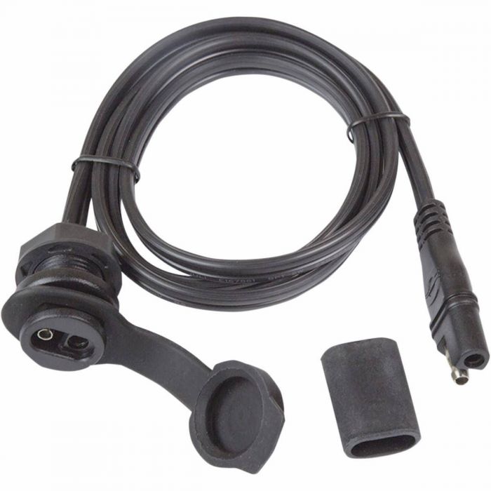 TecMate OptiMate Weatherproof Panel-Mount SAE Socket - 40in. Cable - O ...