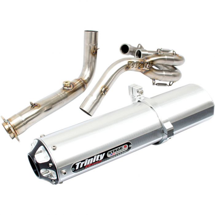 Trinity Racing Full Exhaust System Brushed - TR-4127F | FortNine Canada